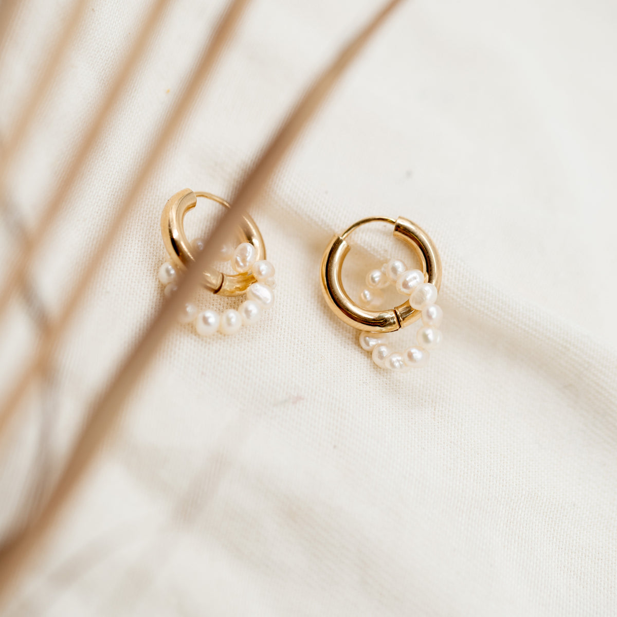 Mini Pearly Hoop Loop – Biophilia jewellery